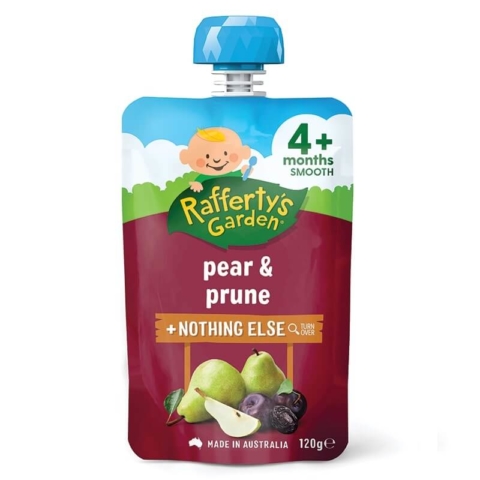 Pear & Prune Pouch | Baby Food Puree | Rafferty's Garden